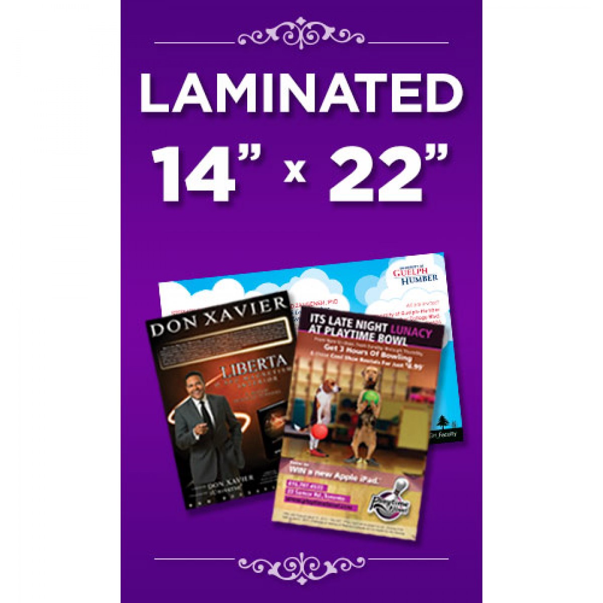 14x22 Laminated Custom Posters
