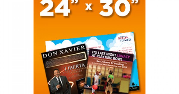 24x30 Laminated Custom Posters