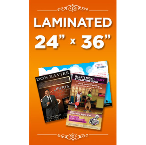 16x20 Laminated Custom Posters