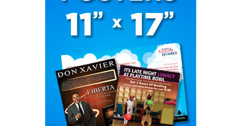 11x17 Small Custom Printed Posters