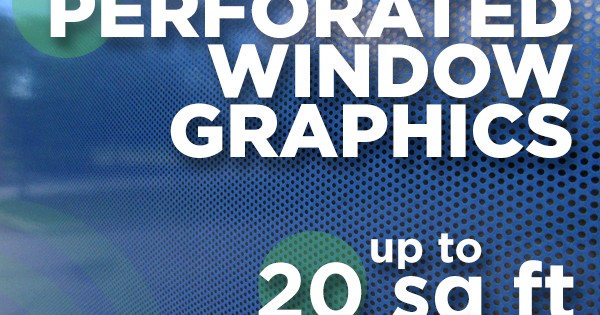 See Through Window Graphics Toronto - up to 20 square feet