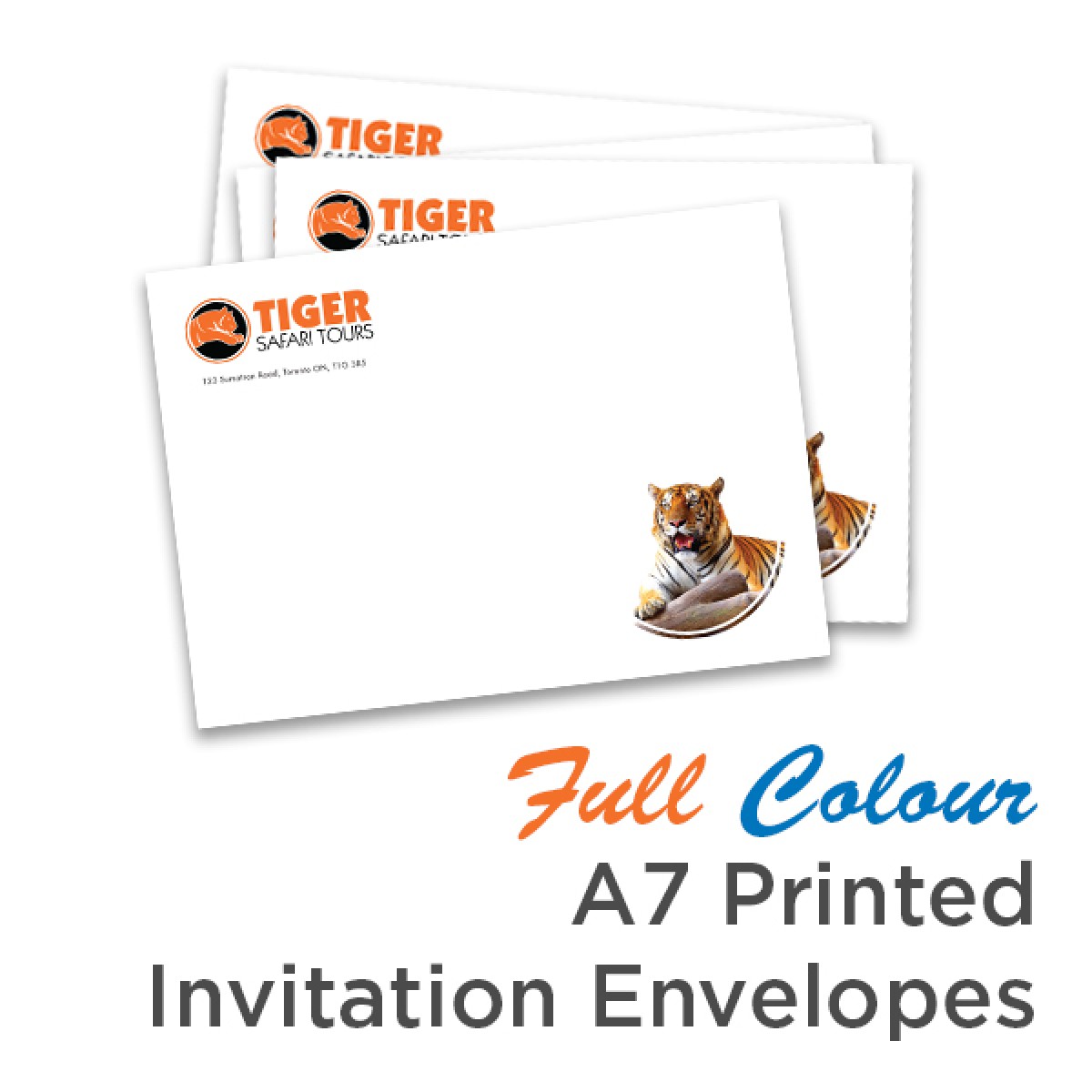 Full Colour A7 Printed Invitation Envelope