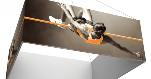 10' Square x 4'h Hanging Ceiling Banner