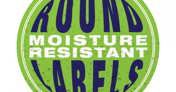 Custom Round Moisture Resistant Labels, S1-BOPP-C1
