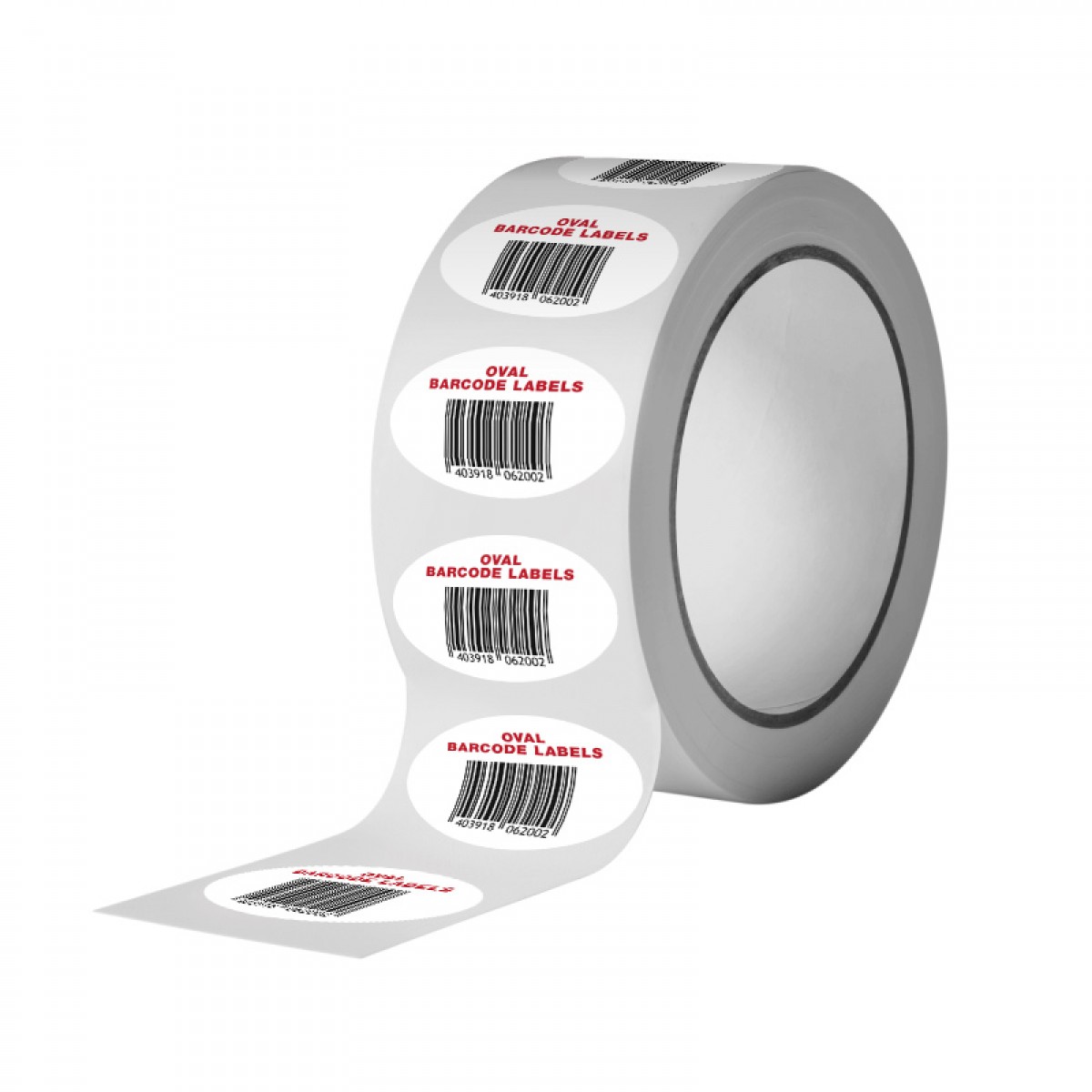 Oval Barcode Labels, D2-SCBARCODE-O1