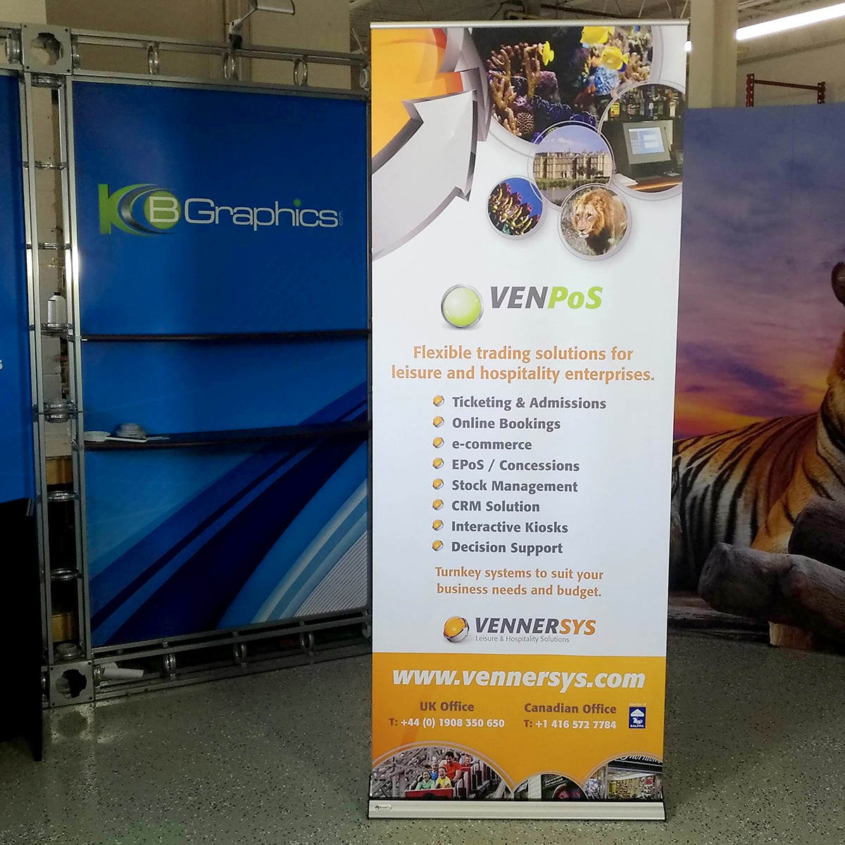 Banner Bug Retractable Banner Stand in Toronto - 39"W x 86"H