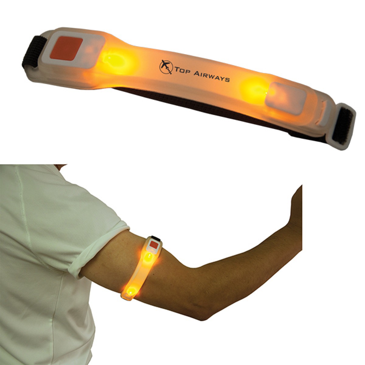 Branded Sport Beacon Led Safety Armband FL8828
